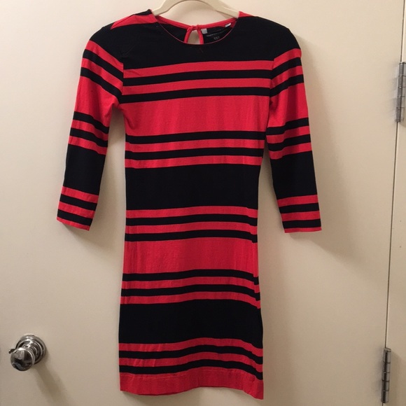 French Connection | Dresses | Striped Bodycon Dress | Poshmark
